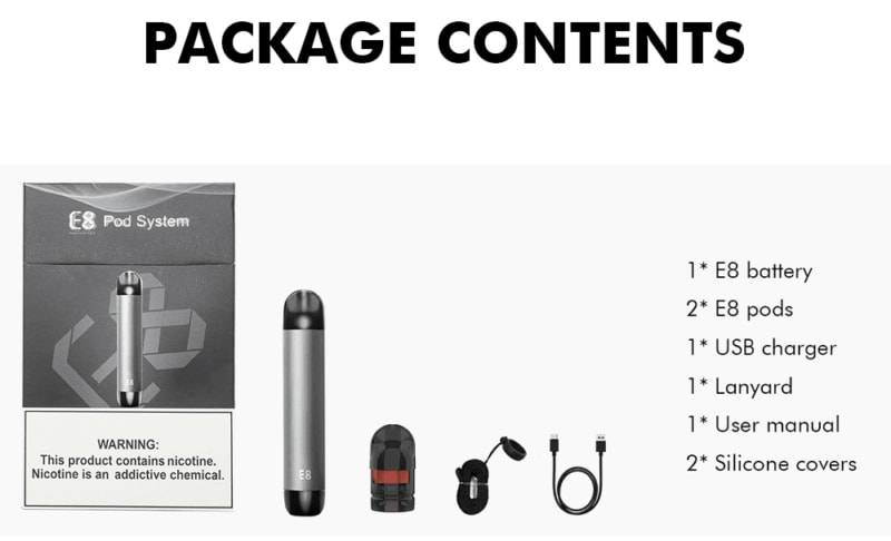 E8 Pod System By Vapeants | Si Omar Vape Store