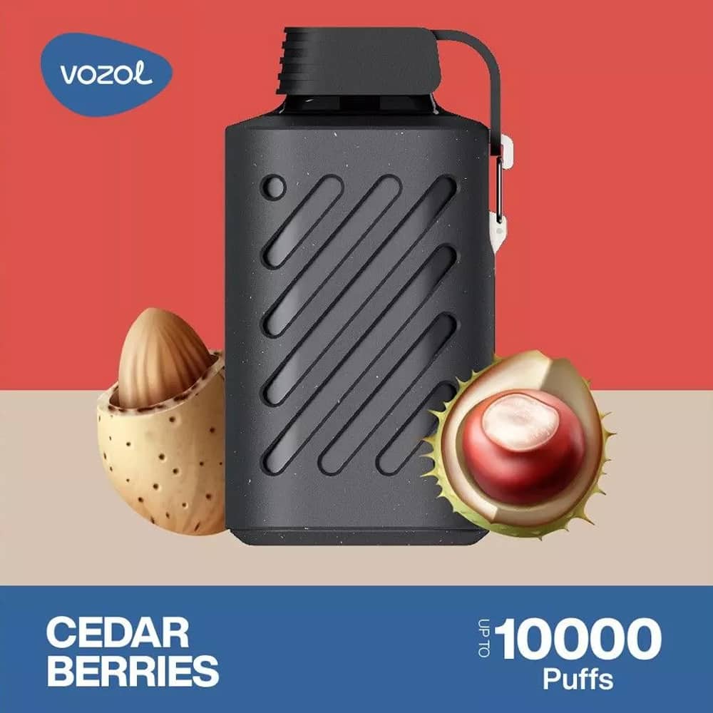 Cedar Berries By VOZOL Gear 10000 Puffs Disposable Pod Si Omar Vape Store