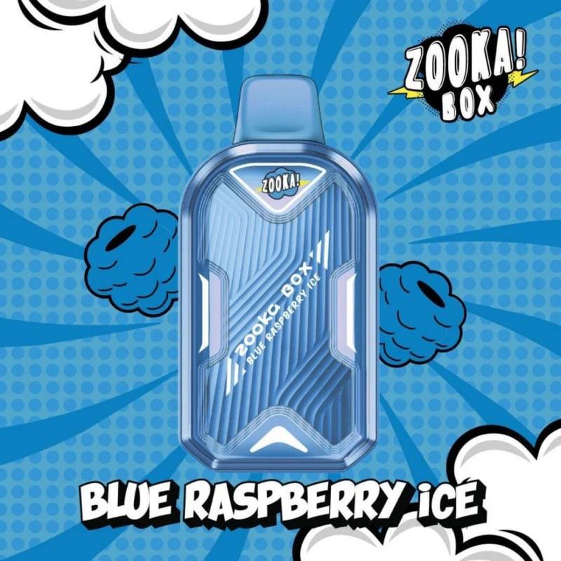 Blue Raspberry Ice ZOOKA BOX By BAZOOKA 7000 Puffs Disposable Pod | Si ...