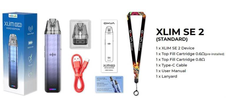 OXVA XLIM SE2 Voice Edition Pod System | Si Omar Vape Store