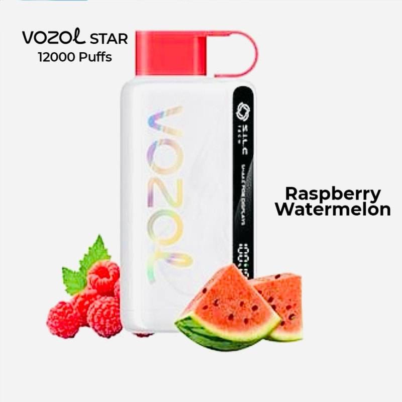 Raspberry Watermelon By VOZOL STAR 12000 Puffs Disposable Pod | Si Omar ...