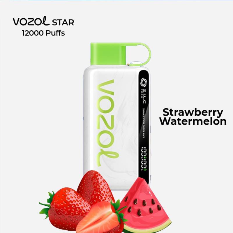 Strawberry Watermelon By VOZOL STAR 12000 Puffs Disposable Pod | Si ...