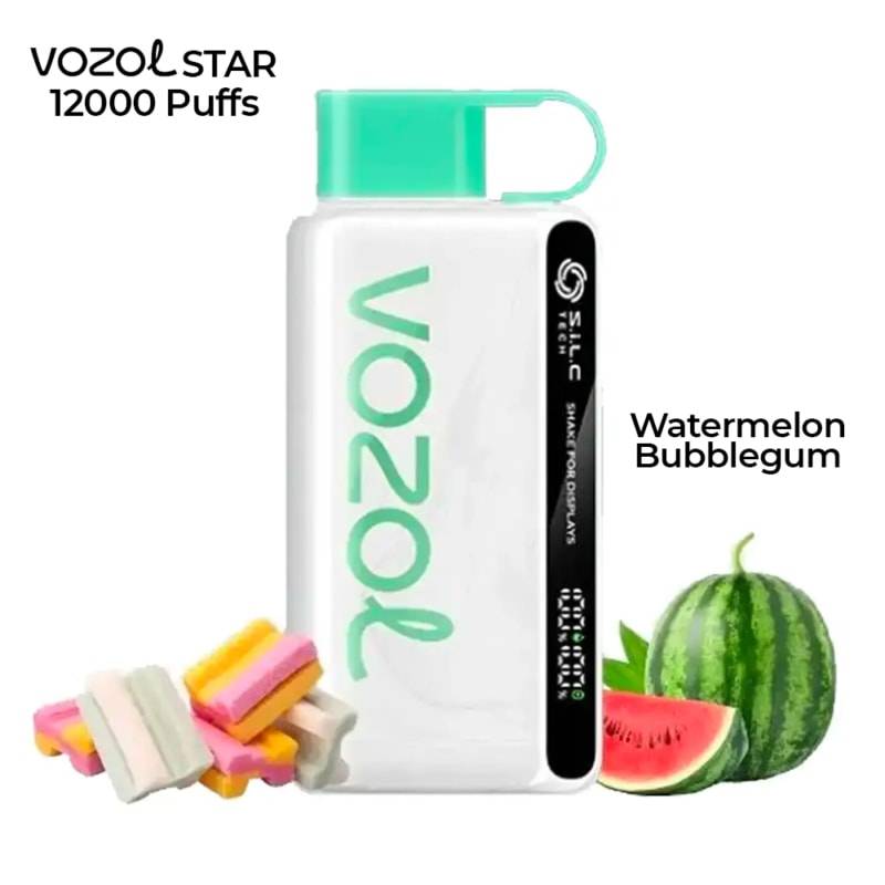Watermelon Bubblegum By VOZOL STAR 12000 Puffs Disposable Pod | Si Omar Vape Store