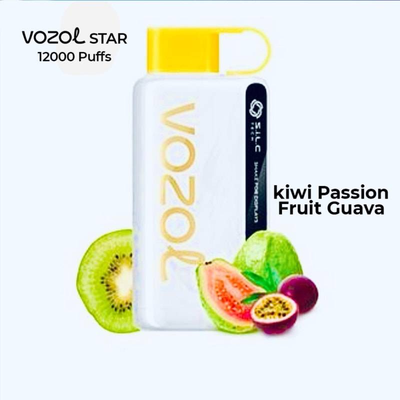 kiwi Passion Fruit Guava By VOZOL STAR 12000 Puffs Disposable Pod | Si Omar Vape Store