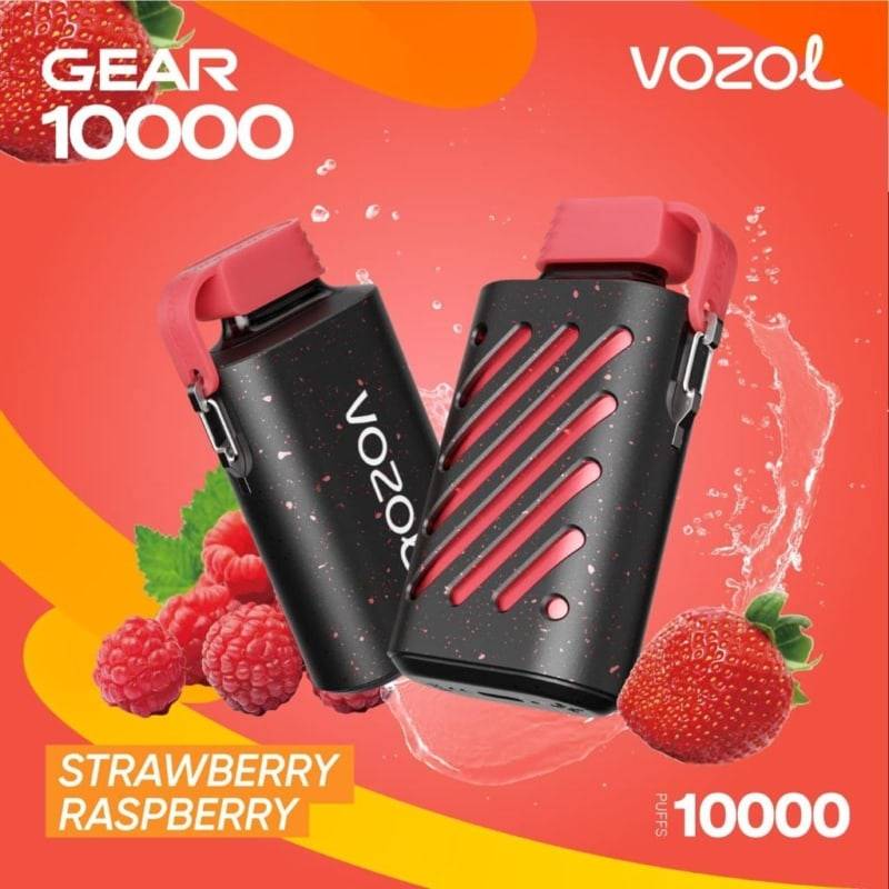 Strawberry Raspberry By VOZOL Gear 10000 Puffs Disposable Pod | Si Omar ...