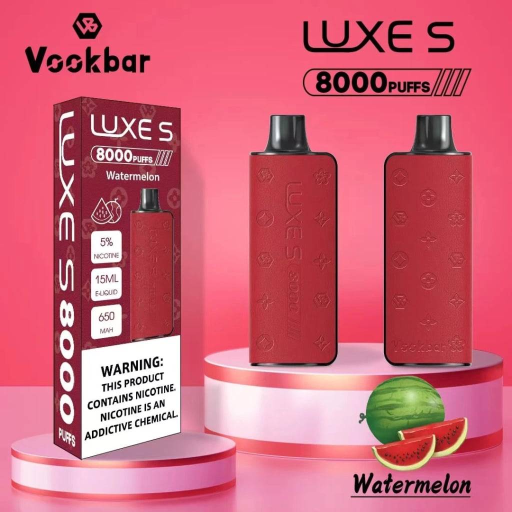 Watermelon By Vookbar Luxe S Disposable Pod 8000 Puffs | Si Omar Vape Store
