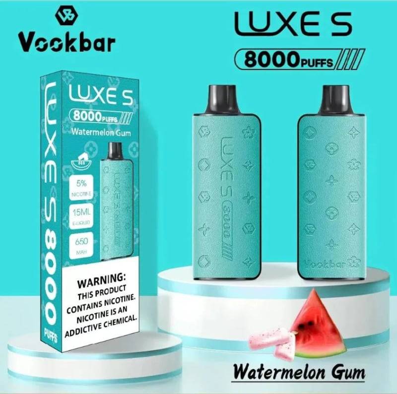 Watermelon Gum By Vookbar Luxe S Disposable Pod 8000 Puffs | Si Omar ...