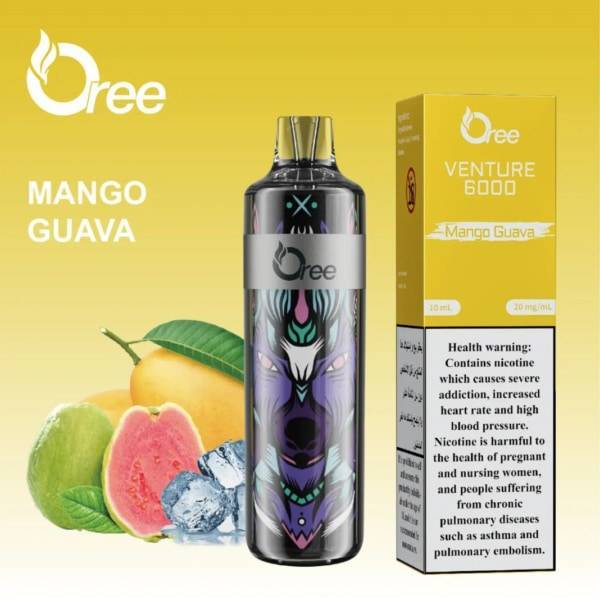 Mango Guava By Oree Venture Disposable Pod 6000 Puffs | Si Omar Vape Store