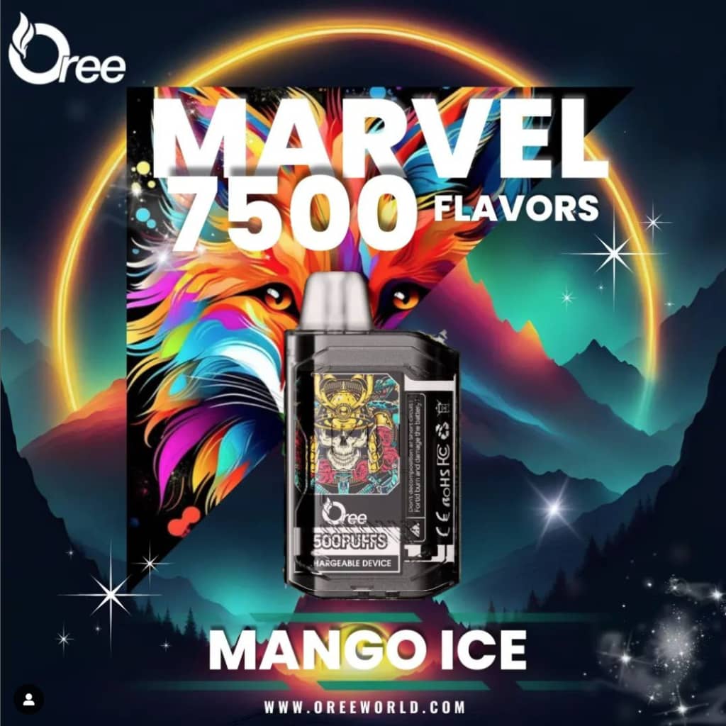 Mango Ice By Oree Marvel Disposable Pod 7500 Puffs | Si Omar Vape Store