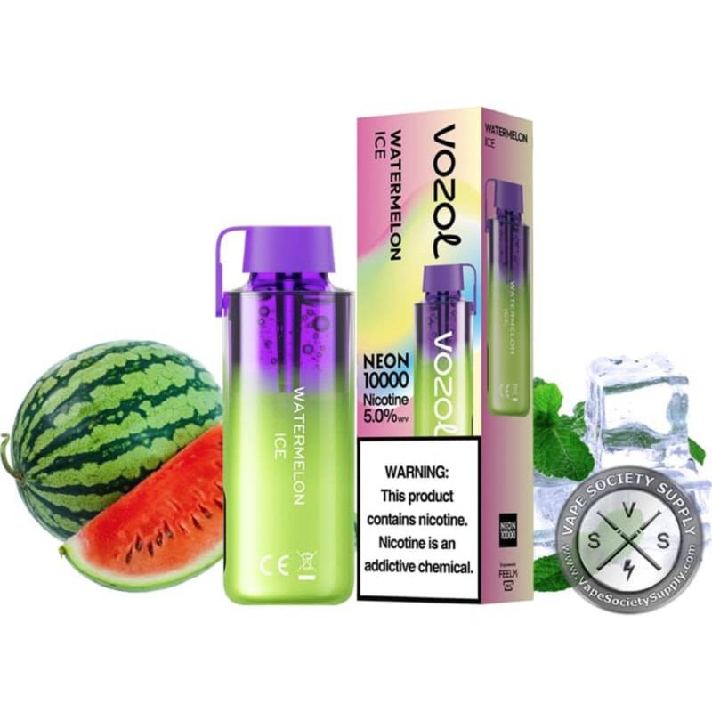 Watermelon Ice By VOZOL Neon 10000 Puffs Disposable Pod | Si Omar Vape ...