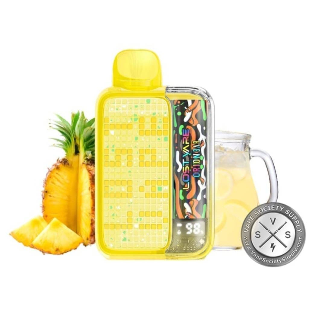 Pineapple Lemonade By Lost Vape Orion Bar Disposable Pod 10000 Puffs ...