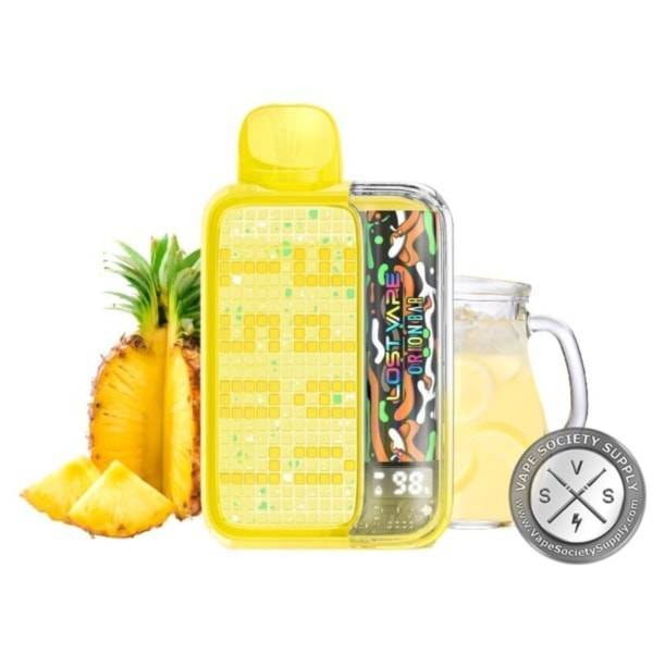 Pineapple Lemonade By Lost Vape Orion Bar Disposable Pod 10000 Puffs ...