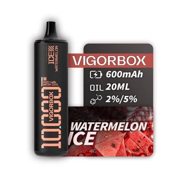 Watermelon Ice By VIGORBOX Disposable Pod 10000 Puffs | Si Omar Vape Store