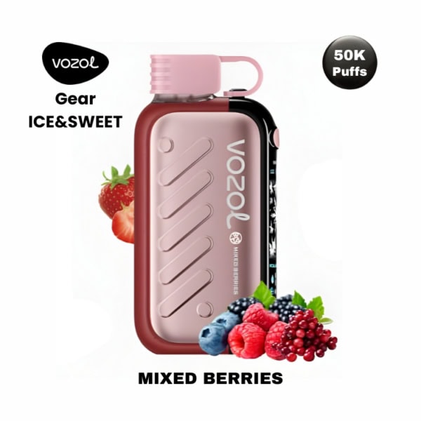 Mixed Berries By VOZOL Gear Ice & Sweet 50K Puffs Disposable Pod | Si ...
